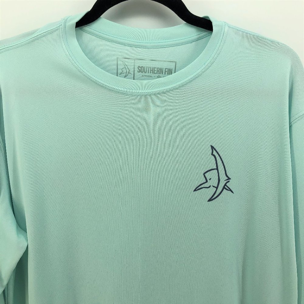 Southern Fin Upf 50 Performance Fishing Shirt - Gem